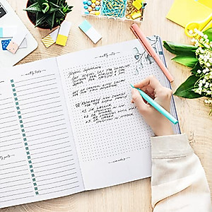 Simplified 2023-2024 Monthly Planner and Calendar Book - Beautiful Modern Greenery To Do List Notebook Easily Organizes Your Tasks to Boost Productivity - Runs Until December 2024