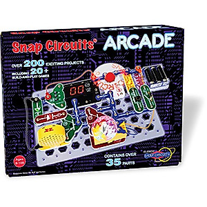 Snap Circuits “Arcade”, Electronics Exploration Kit, Stem Activities for Ages 8+, Multicolor (SCA-200) & Elenco Jr. SC-100