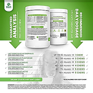 Doggie Dailies Probiotics for Dogs, Advanced Dog Probiotics with Prebiotics, Promotes Digestive Health, Supports Immune System and Overall Health (Duck)