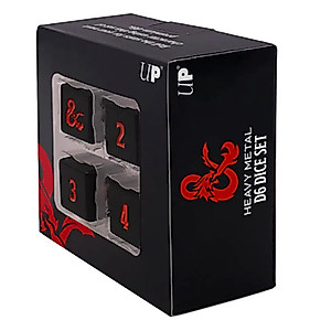 Ultra Pro - Dungeons & Dragons - Heavy Metal D6 Set of Dice