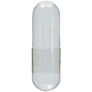 Capsule Connection USA-Made 500 Bulk Empty Gelatin Capsules, 00 Size resealable Bag