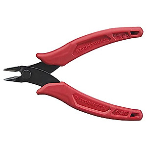 Klein Tools D275-5 Pliers, Diagonal Cutting Pliers with Precision Flush Cutter is Light and Ultra-Slim for Work in Confined Areas, 5-Inch