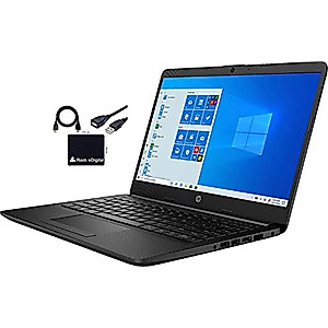 HP 2022 Business Laptop 14" HD AMD Athlon Silver 3050U Radeon Graphics 8GB DDR4 128GB SSD Webcam WiFi Bluetooth RJ-45 LAN USB C HDMI Windows 10 Pro w/RE Accessories