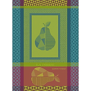 Garnier-Thiebaut, Le Citron, Ocre French Jacquard Kitchen/Tea Towel, 100% Cotton