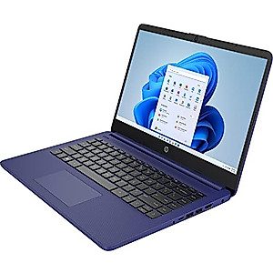 2022 Newest HP Stream 14" HD Laptop, Intel Celeron N4020(up to 2.8GHz), 8GB RAM, 128GB Space(64GB eMMC+64GB Card), 1-Year Office 365, WiFi, HDMI, USB-C, Webcam, Bluetooth, Windows 11S, Blue+JVQ MP