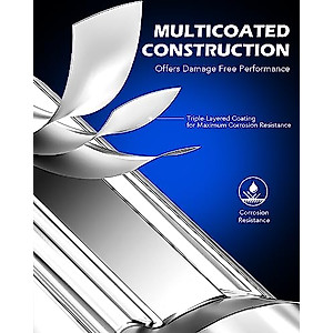 M14x1.5 Spline Lug Nuts with Cone Seat, Chrome Plated Wheel Lug Nuts Compatible with Chevrolet Silverado Suburban 1500 Ford Expedition F-150 Ram 1500& More, Set of 24