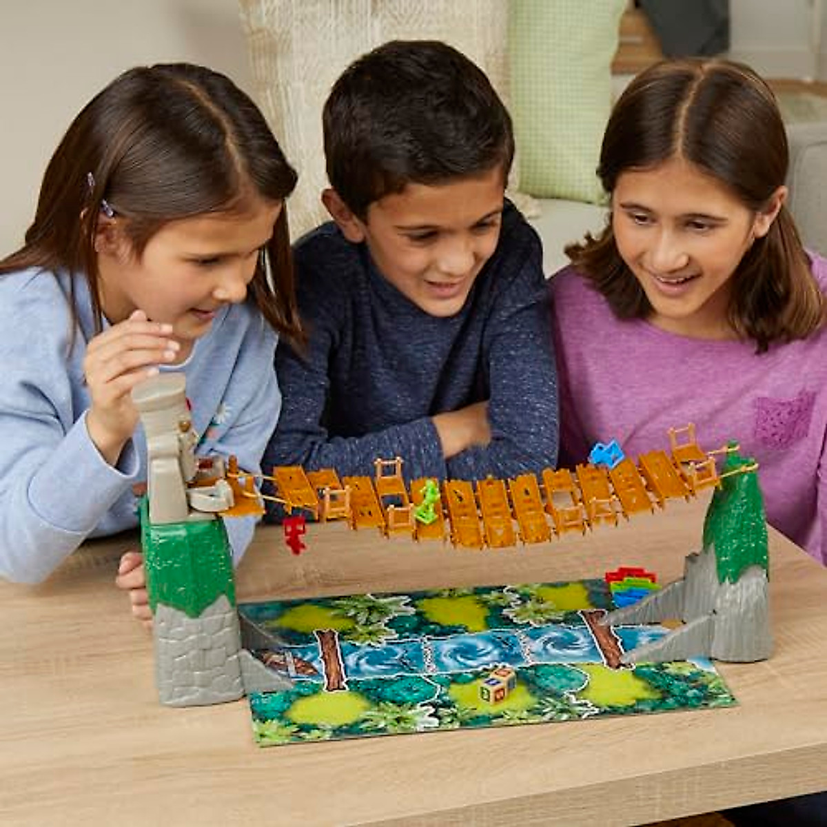 Hasbro Gaming Forbidden Bridge Game, Adventure Board Game, Fun Kids Game for Ages 7 and Up, Game for 2 to 4 Players