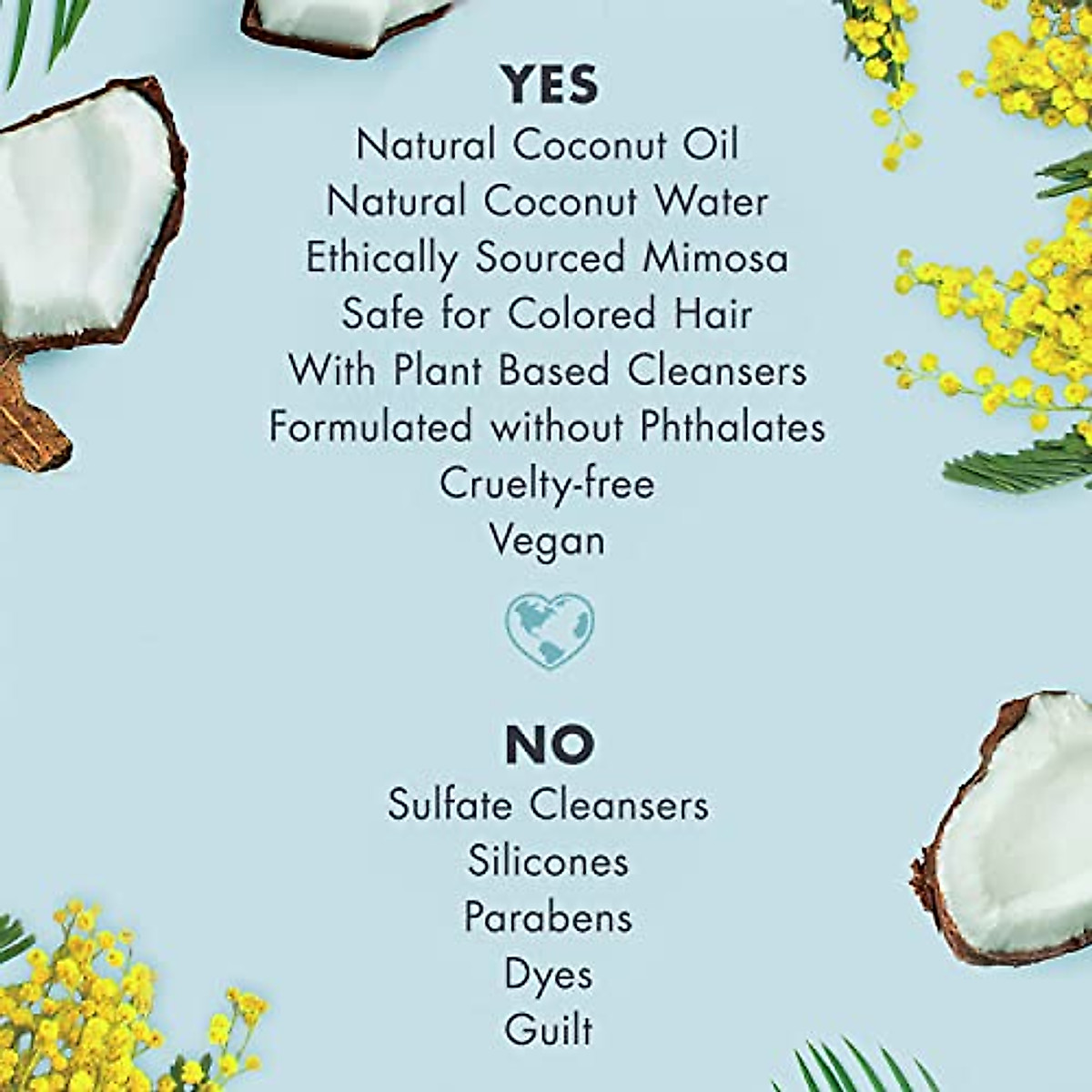 Love Beauty And Planet Sulfate Free Shampoo Volumizing Shampoo for Fine Hair Coconut Water and Mimosa Flower Refill Bottle for use with Reusable Aluminum Bottle 32.3 oz ( Packaging may vary )