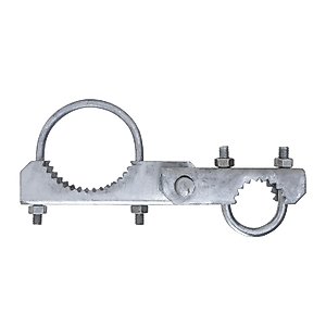 VIVIDA Chain Link Gate Hinge, 180 Degree Commercial Gate Hinge for Chain Link Fence, Heavy Duty, Fit 2-3/8" OD Post & 1-5/8" Thru 1-7/8" Frame, Galvanized Steel, 1 Pack
