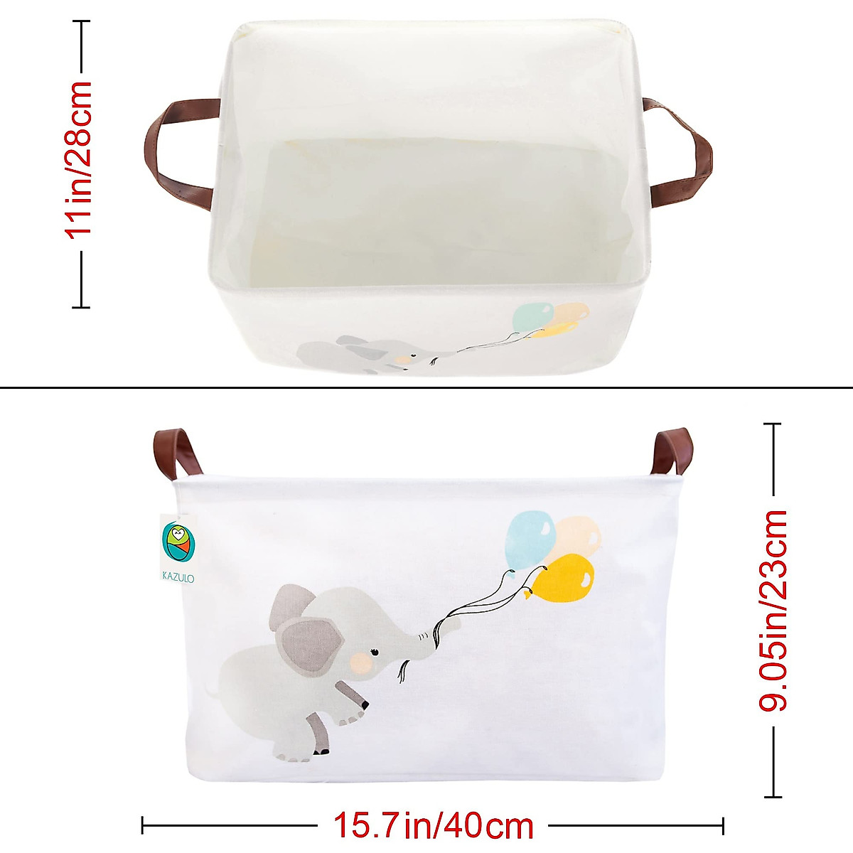 KAZULO 2 Pack Set Pink and Blue, Bunny Easter Baskets For Kids, Egg Hunt Bag For Boys and Girls, Baby laundry Hamper, Kids Easter Basket (Easter Bunny Bundle)