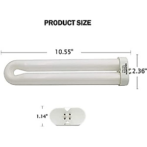 DAJOORON BF-190 Bug Zapper Replacement Bulb for Flowtron BK-40D, Size:1.14" L x 2.36" W x 10.55" H