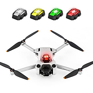 TOMAT Drone Strobe Lights FAA Anti-Collision Lighting Light Night Flight Lights with 4 Colors for DJI Mini 3 Pro/Air 2S/Mini 2/Mavic Air 2/Mavic Mini/Mavic Pro/FPV Quadcopters Accessories