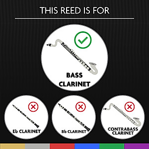 Légère Reeds - Bass Clarinet Reed, Signature, Strength 3.00 (BCS3.00) - Premium Synthetic Woodwind Reed