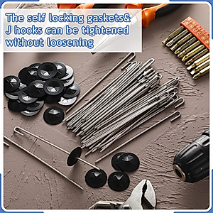 Solar Panel Guard Clips Animal Guard Fastener Clips Solar Panel Animal Guard Roll Kit Stainless Steel Fastener Clips for Solar Panel Bird Wire Pigeon Fence (50 Packs, 25 mm)