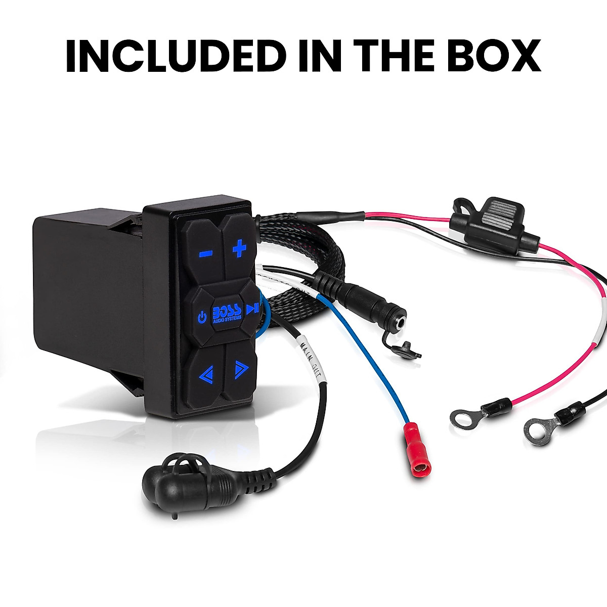 BOSS Audio Systems BPS1RS Carling Rocker Switch – Receives Audio Via Bluetooth and 3.5 mm Jack Directly to an Amplifier. Best for ATV/UTV. Also Marine, RV, Trucking, Emergency Vehicle Industries