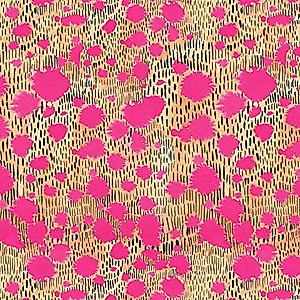 PBS Fabrics Lush and Wild by Katie Kortman, Sateen 3 Yard, Freckled Wood, Pink