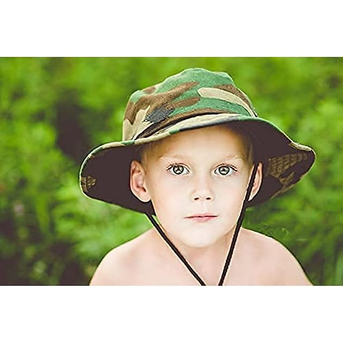 Toddler Sun Hat Bucket Boys-Camouflage Fishman Cap Packable (Camo,52cm Suggest for 2-3years Old Kids)