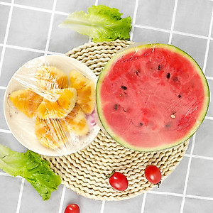 Elastic Food Storage Covers (100 Covers) - Reusable Stretch Plastic Wrap Bowl Covers – Transform Dishes, Aluminum Cans or Cooking Pans into Food Storage Containers