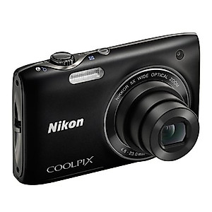 Nikon COOLPIX S3100 14 MP Digital Camera with 5x NIKKOR Wide-Angle Optical Zoom Lens and 2.7-Inch LCD - Black
