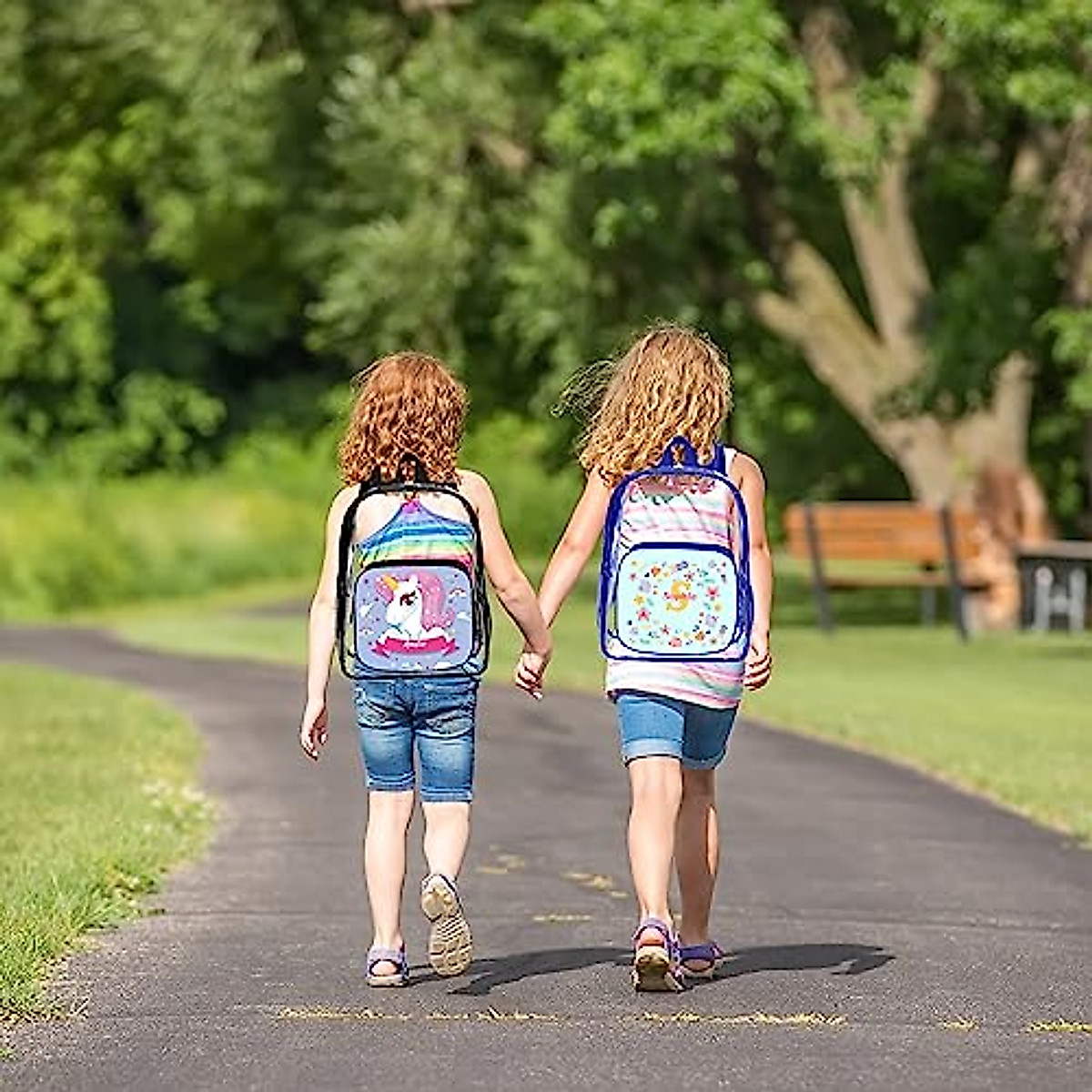 Amlion Custom Clear Backpack with Name Personalized Transparent ...