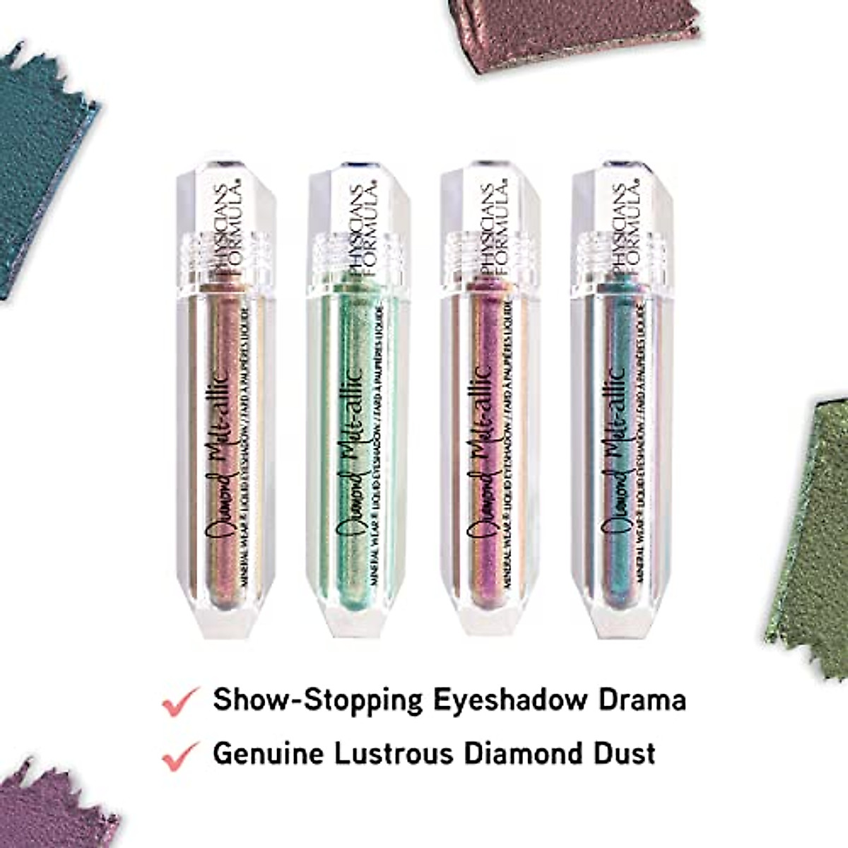 Cream Eyeshadow By Physicians Formula Mineral Wear Diamond Metallic Liquid Eyeshadow Beam of Blue