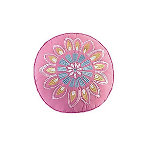 Mi Zone Camille Comforter Set, Vibrant Flowers Design All Season Teen Bedding, Matching Sham, Decorative Pillow, Girls Bedroom Décor, Full/Queen, Pink 4 Piece