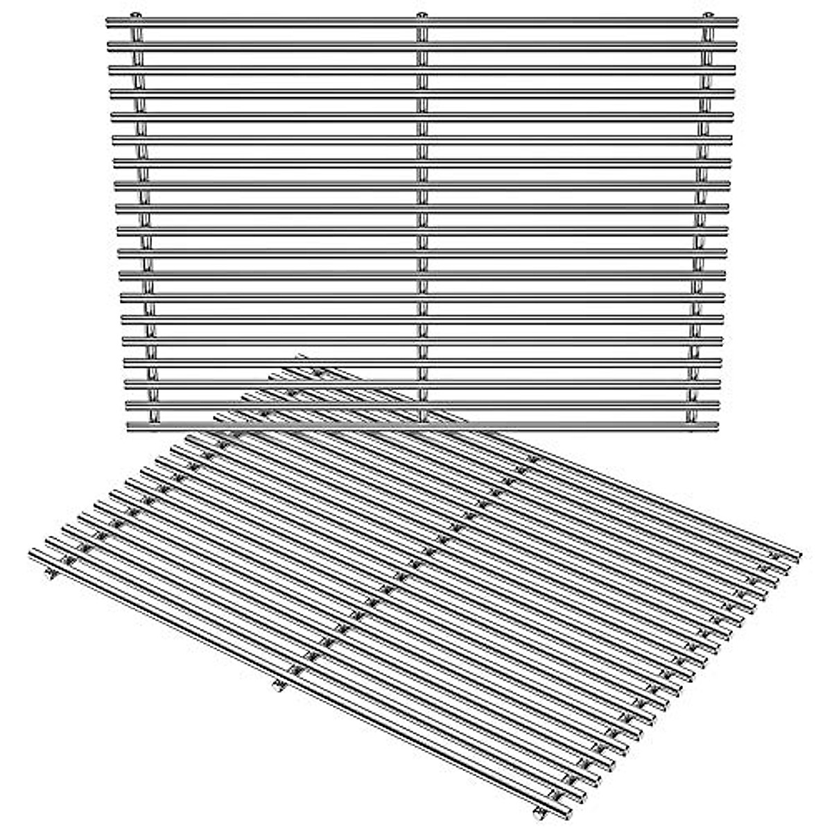 Stanbroil Stainless Steel Cooking Grate for Weber Genesis II and Genesis II LX 300 Series Gas Grills - Grill Grid Grate for Weber Genesis 2022 - Replacement Parts for Weber 66095 - Set of 2