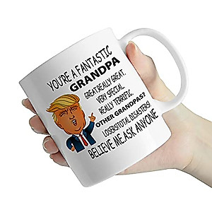 Funny Coffee Mug for Grandpa - You're A Fantastic Grandpa, Birthday Gifts for Grandfather, Thanksgiving Christmas Gifts for Papa, Retirement Gift for Grandpa, Inspirational Gifts for Grandpa