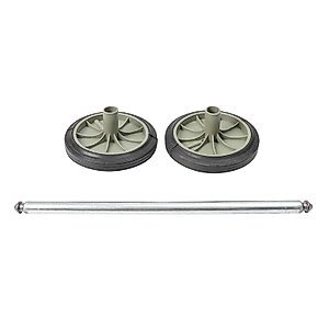 DOITOOL Garbage Can Replacement Wheels - Trash Can Wheels and Axle - Trash Garbage Bin Wheels Replacement for Garbage Can Outdoor,Garden Street Patio Trash Can (Wheel Color Random)