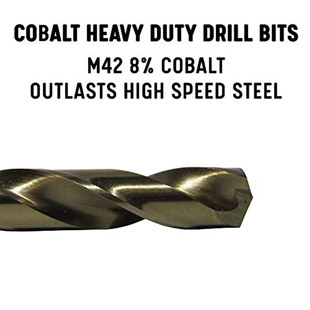 Drill America - D/ACO3/32P12 3/32" Cobalt Heavy Duty Drill Bit (Pack of 12), D/ACO Series