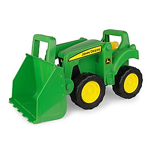 John Deere Big Scoop Tractor Toy with Loader - Officially Licensed John Deere Tractor Toys - Toddler Sand Toys Ages 3 Years and Up - 15 Inch