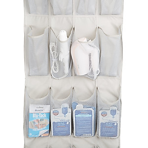 Amazon Basics 20-Pocket Over-the-Door Hanging Large-Size Shoe Organizer