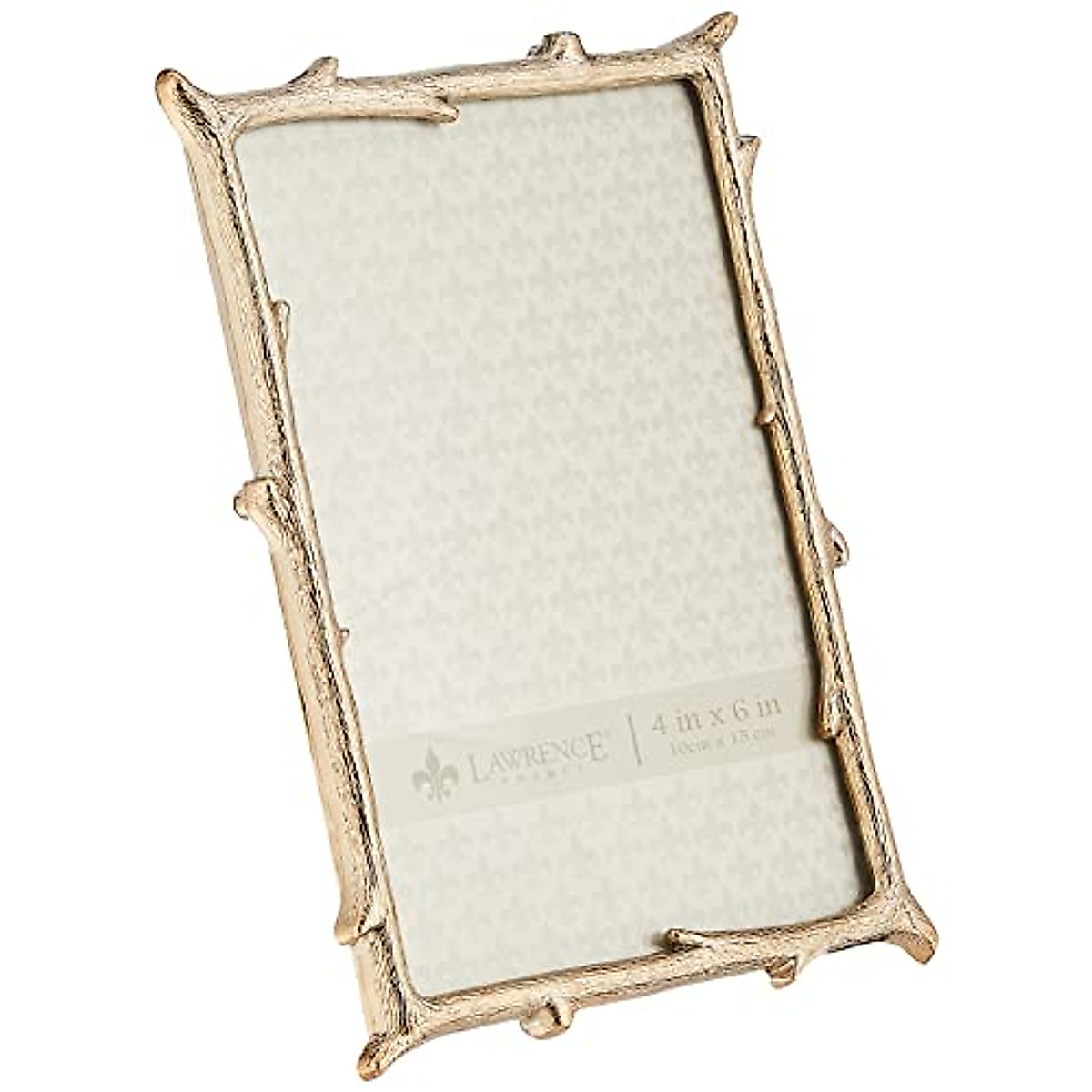Lawrence Frames 4x6 Gold Metal Natural Branch Design Picture Frame