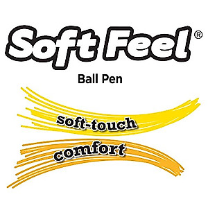 BIC SGSM11BK Soft Feel Stick Ballpoint Pen, Black Ink, 1mm, Medium, Dozen