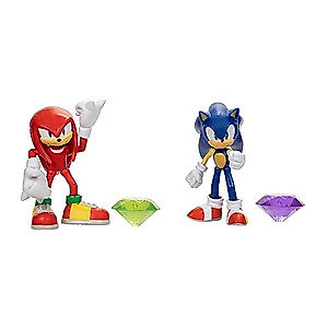 Sonic The Hedgehog Sonic 4" Figure 2 Pack Modern Sonic and Modern Knuckles