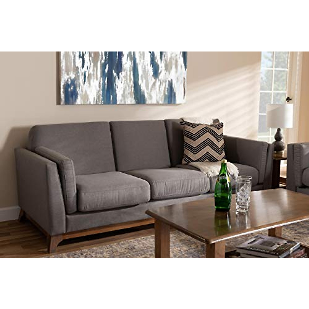 Baxton Studio Sofas Grey