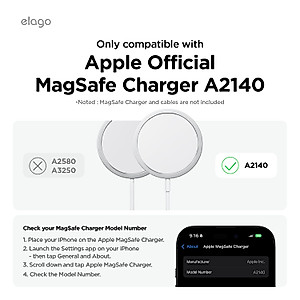 elago 2 in 1 Wireless Charger Stand, Charging Station Designed for MagSafe, Compatible with iPhone 16/15/14/13/12, AirPods Pro/Pro2 & AirPods 3, 4 – [Black] [Charging Cable Not Included]