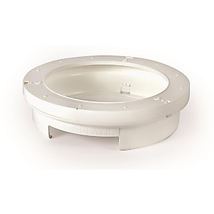 Camco 9-inch Pop-A-Plate Plastic Plate Dispenser | Ideal for Compact Spaces, RVs and Trailers | Mounts Under Cabinets or Shelves | White (57001)