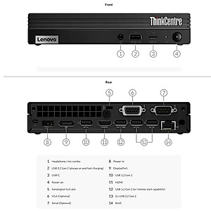 Lenovo Legion Tower T5 5i Gaming Desktop Computer (Intel 8-Core i7-10700, GeForce GTX 1660 Super 6GB, 32GB RAM, 1TB SSD + 1TB HDD) 150W RGB Cooler, Wi-Fi 6, Win 10 / Win 11 Home, Black