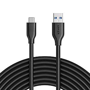 Anker , Powerline USB 3.0 to USB C Charger Cable (10ft) with 56k Ohm Pull-up Resistor for Samsung Galaxy Note 8, S8, S8+, S9, Oculus Quest, Sony XZ, LG V20 G5 G6, HTC 10 and More