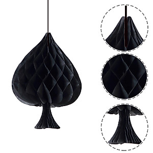 Casino Party Decoration,Poker Party Decoration,Honeycomb Paper Garland for Casino Las Vegas Themed Birthday Party,Game Night Party Ceiling Hangings Cards Bingo Poker Card Party (4)