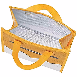 Skater Gudetama Thermal Insulated Lunch Bag with Zip Closure - Gudetama Face