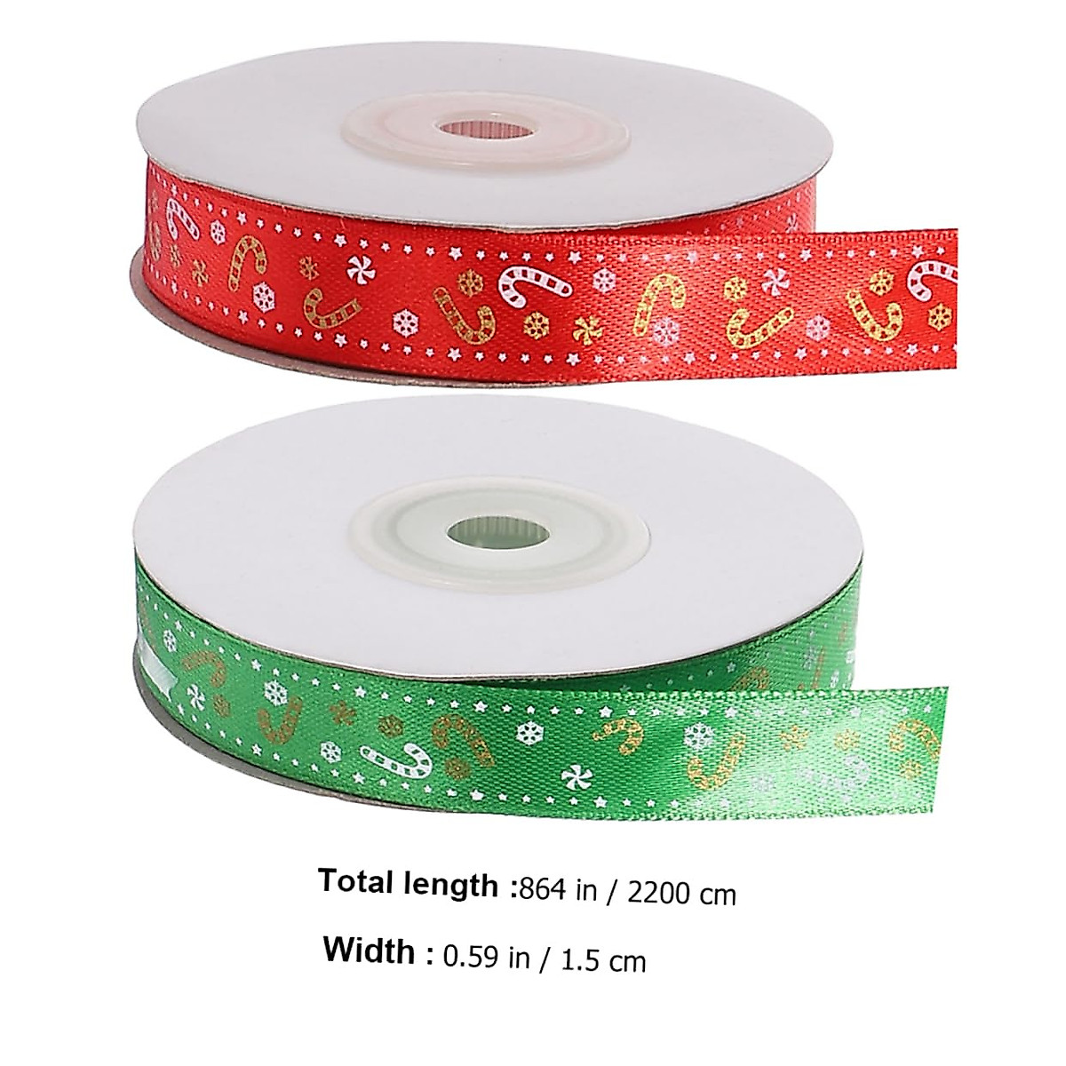 BESTOYARD 4 Rolls Christmas Wrapping Ribbon Xmas Theme Ribbon Holiday Craft Ribbon Ribbon Christmas Decor Christmas Party Supplies Christmas Tree Hanging Decoration DIY Ribbon Bow Tie