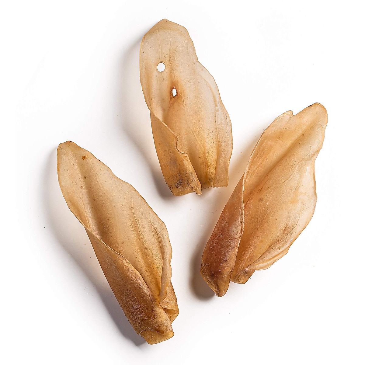 Jack&Pup Natural Cow Ears for Dogs Single Ingredient Dog Treat, Unbleached Healthy Dog Treats Natural Dog Treats for Medium Dogs with Chondroitin Joint Health for Dogs Cow Ear Dog Chews (15 Pack)