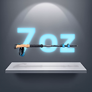 TheFitLife Carbon Fiber Trekking Poles – Collapsible and Telescopic Walking Sticks with Natural Cork Handle and Extended EVA Grips, Ultralight Nordic Hiking Poles for Backpacking Camping (Pink)