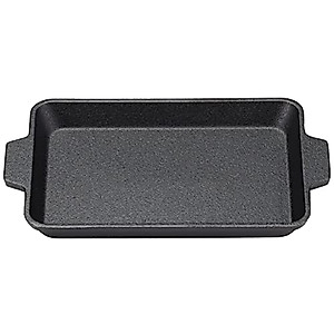 Captain Stag UG-1554 Iron Plate, Casting, Grill Plate, B6 Size, Compatible with UG-34/43/44 Kamado Smart Grill B6, UG-42 Kamado Smart Grill B5 Half Size