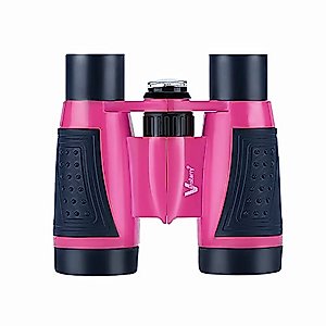 Vanstarry Compact Binoculars for Kids Bird Watching Hiking Camping Fishing Accessories Gear Essentials Best Toy Gifts for Boys Girls Children Toddler Waterproof 5X30 Optical Lens Including Compass