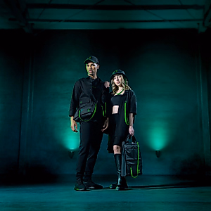 Razer Xanthus Crossbody Bag: Fits Kishi, Steam Deck, Nintendo Switch - Water-Repellent Nylon - Detachable Earphones Mini Pouch - 3 external & 3 internal pockets - Detachable Shoulder Strap