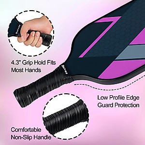 Pickleball Paddles, USAPA Standard Fiberglass Surface Pickleball Paddles Set of 2 or 4 Rackets, Pickleball Set with 4 Pickleball Balls &1 Pickleball Bag, Pickle Ball Paddle Set for Men, Women