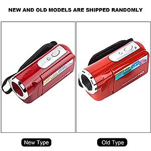 Kids Digital Camera, 2-inch Color TFT Display Digital Video Camera, Portable Children Kids 16X HD Camera, Best Gift for Children(red)